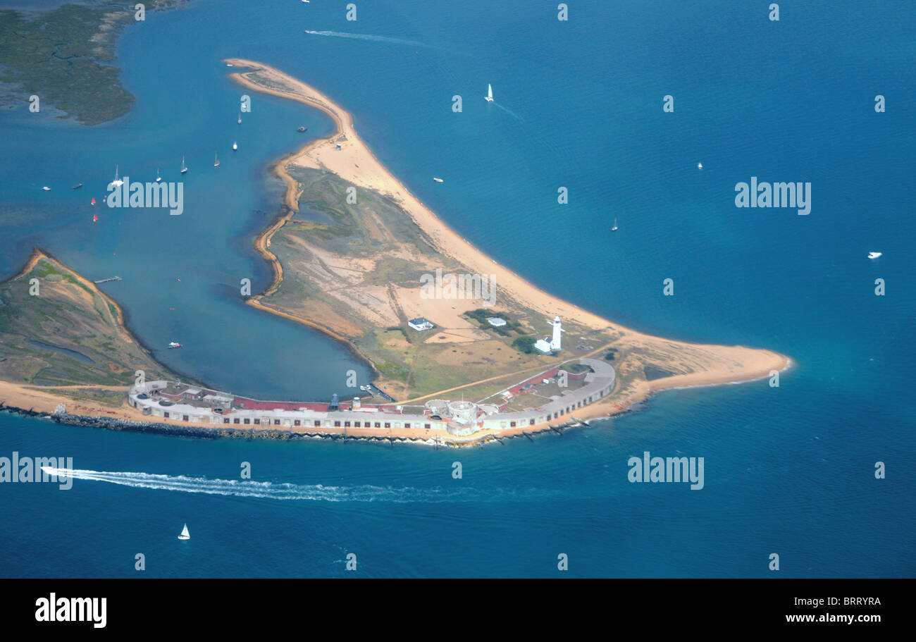 Hurst castle spit aerial High Resolution Stock Photography and Images ...