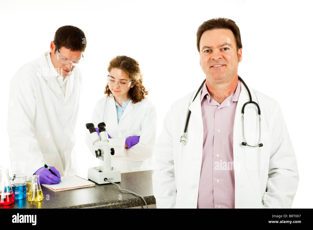 Medical researchers and study Cut Out Stock Images & Pictures - Alamy