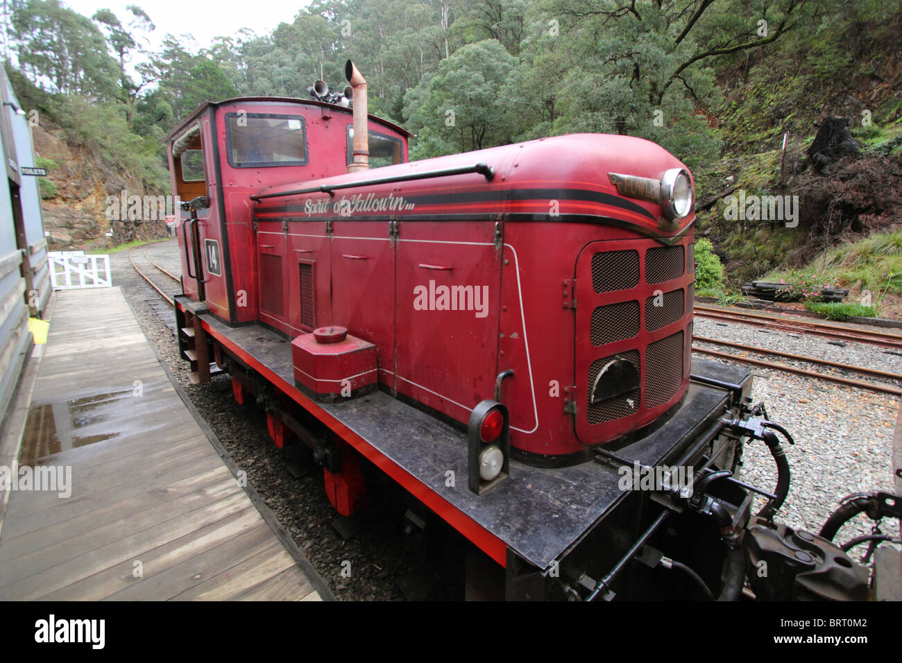 SPIRIT OF YALLOURN TRAIN WALHALLA VICTORIA AUSTRALIA BDB Stock Photo ...