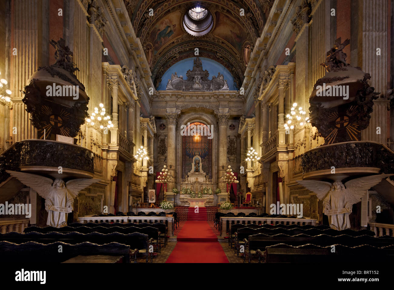Interior of Igreja de Candelaria, Rio de Janeiro, Brazil Stock Photo ...