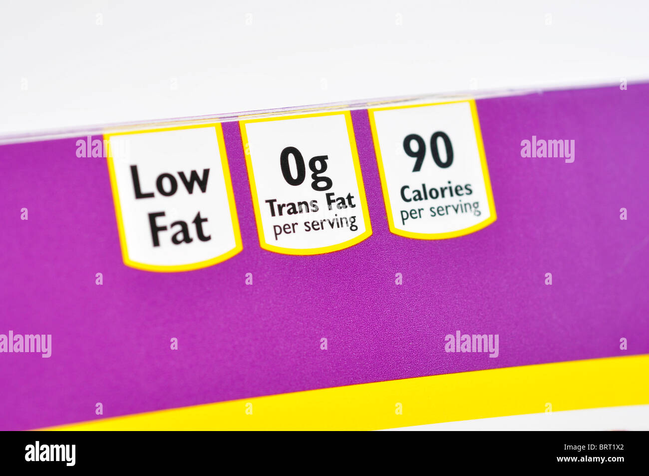Low fat label hi-res stock photography and images - Alamy