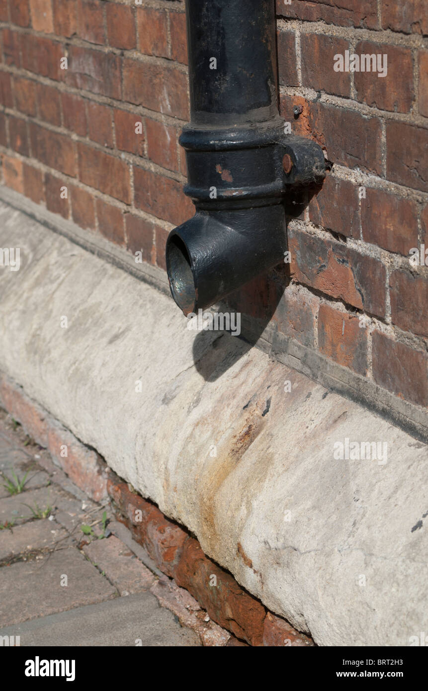 Old Fashioned Metal Drainpipe Stock Photo - Alamy