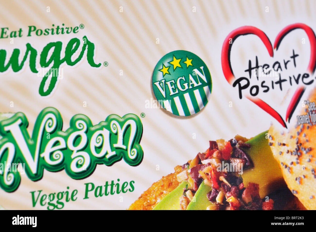 Vegan/vegetarian meatless burgers package Stock Photo - Alamy