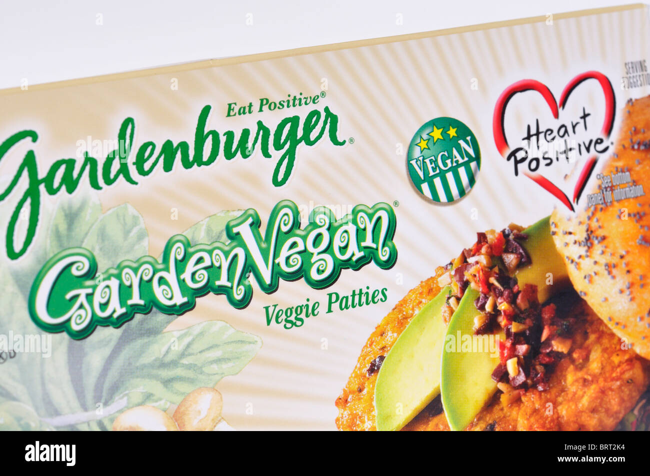 Vegan/vegetarian meatless burgers package Stock Photo - Alamy