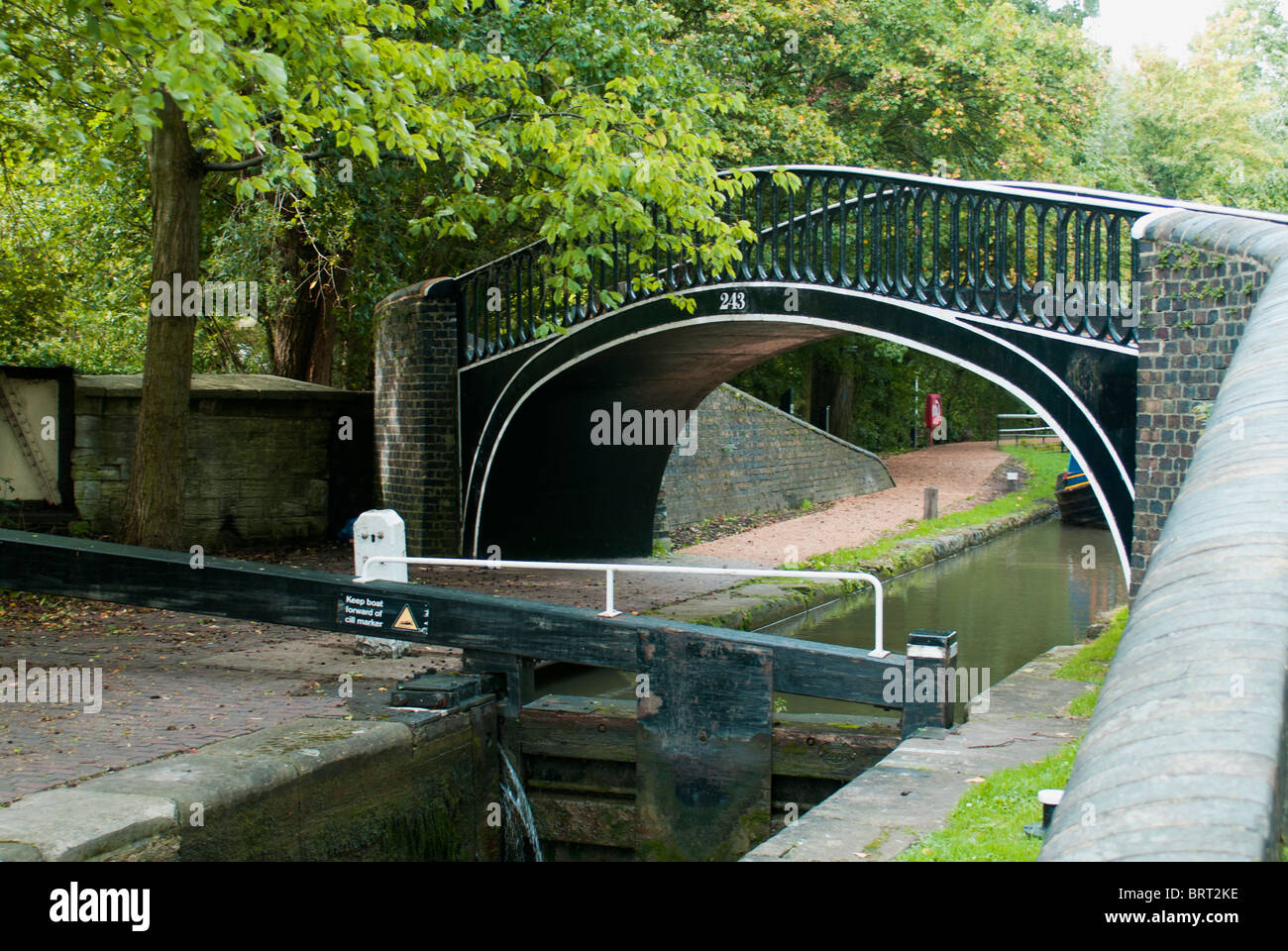 Canal Lock and Bridge at Oxford Stock Photo - Alamy