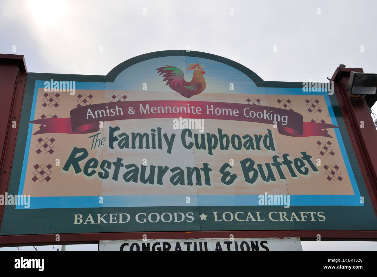 Family Cupboard restaurant and gift shop sign, Bird in Hand, Amish ...
