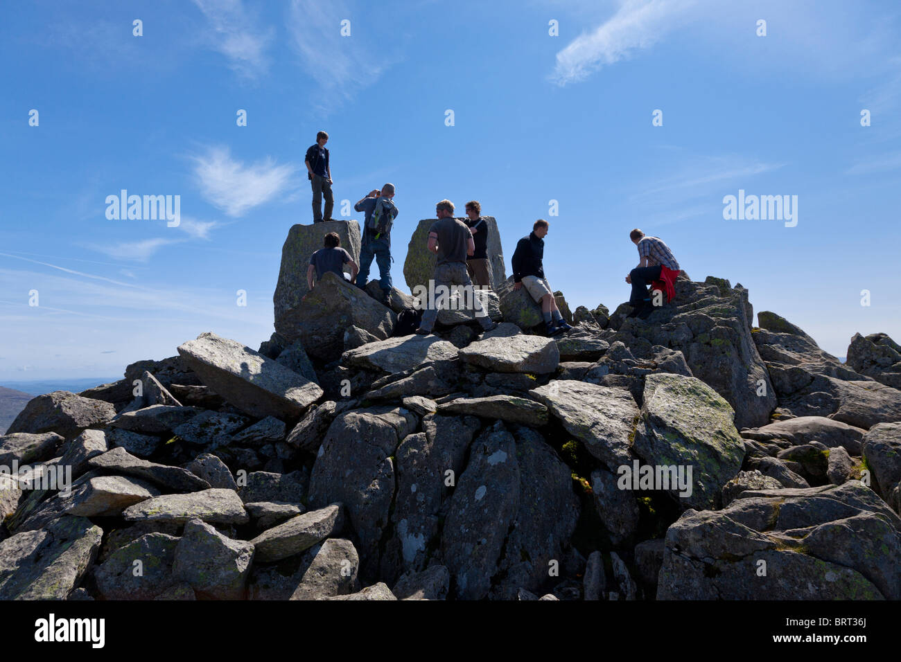 Tryfan summit, Snowdonia, North Wales, UK Stock Photo - Alamy
