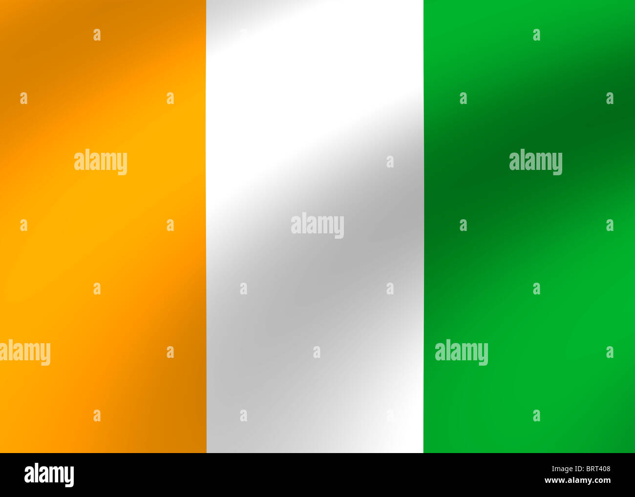 Ivory Coast flag Stock Photo - Alamy