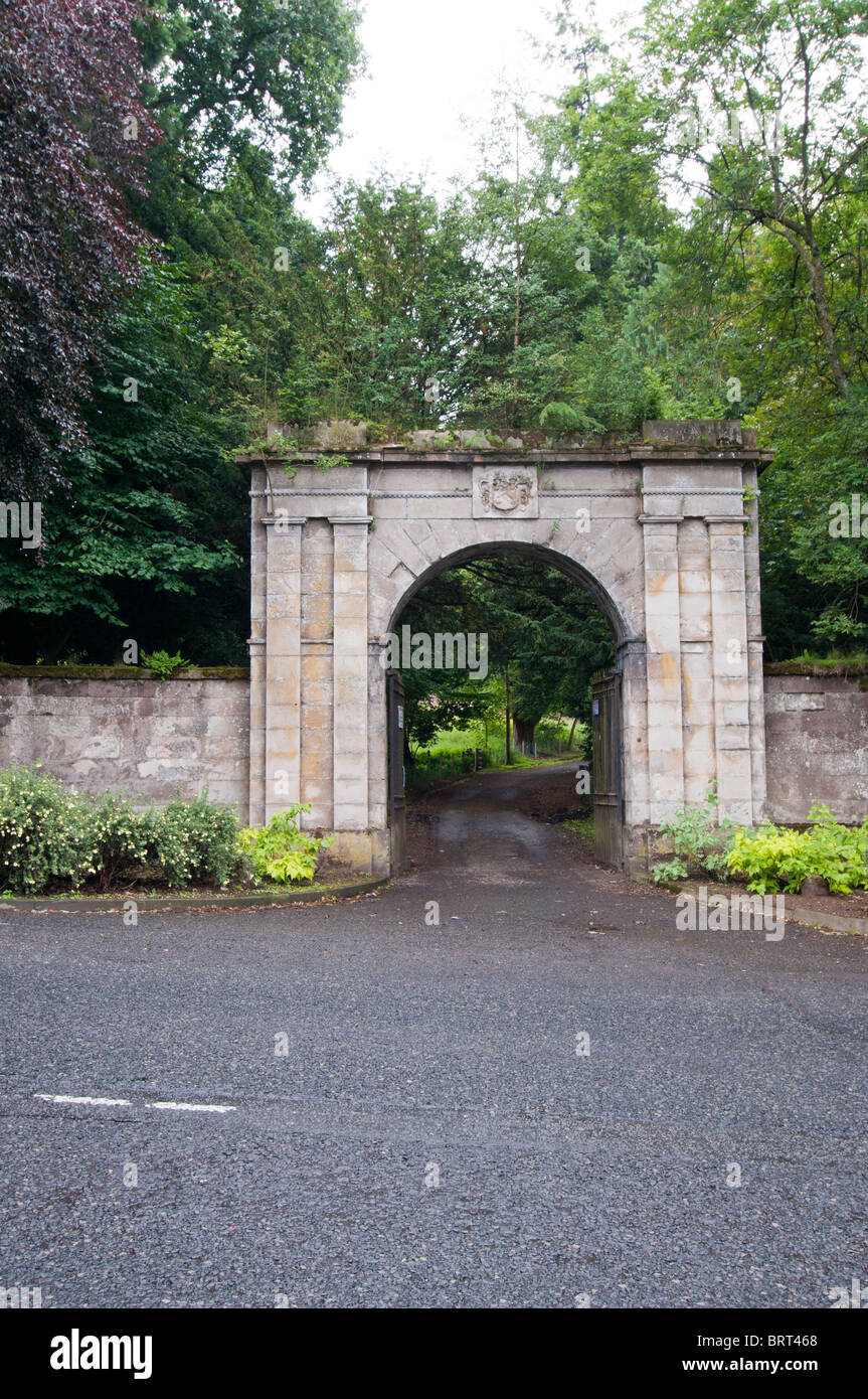 Entrance to The Haining, Selkirk Stock Photo - Alamy