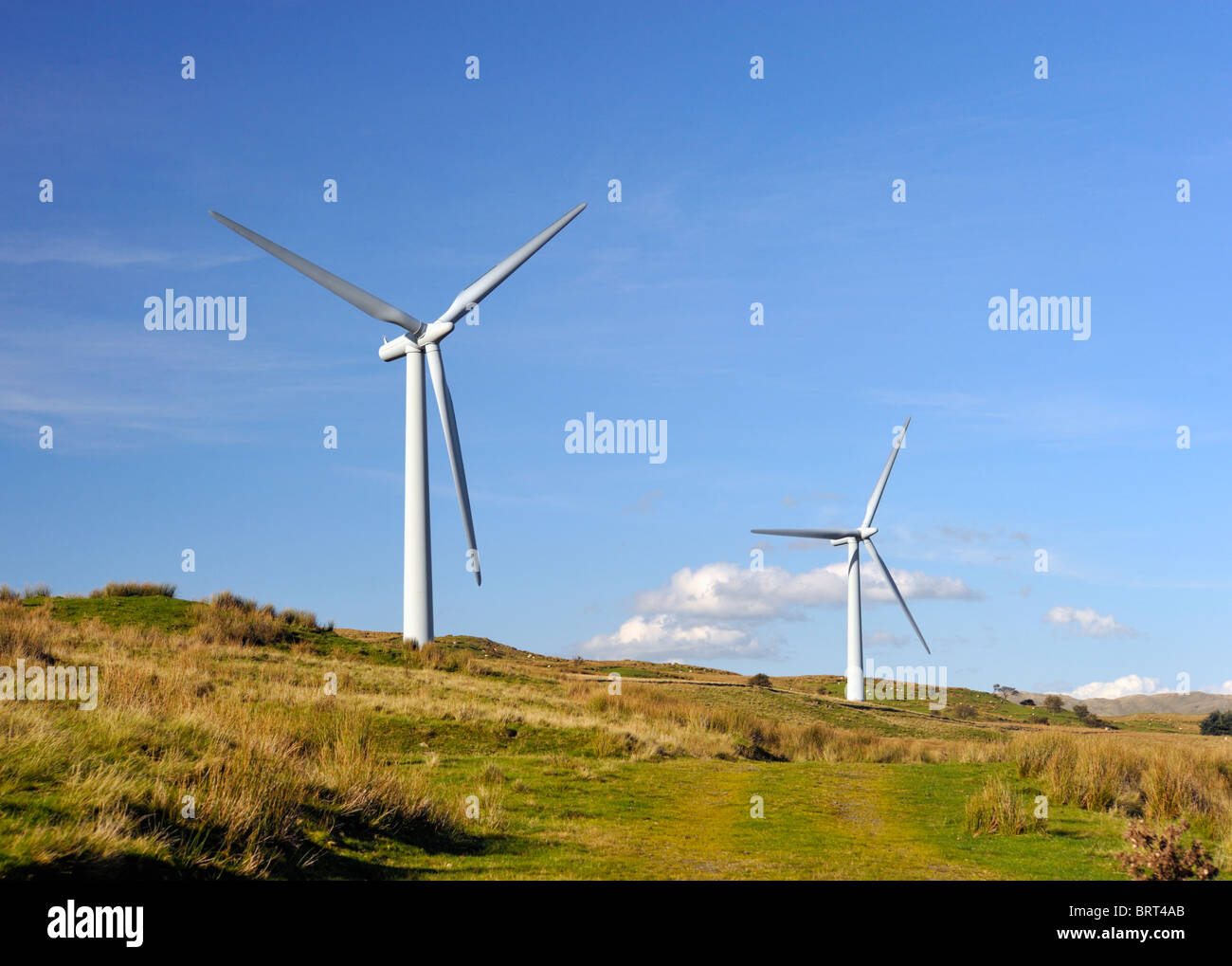 Wind turbines at Lambrigg Wind Farm, Cumbria, England, U.K. , Europe ...
