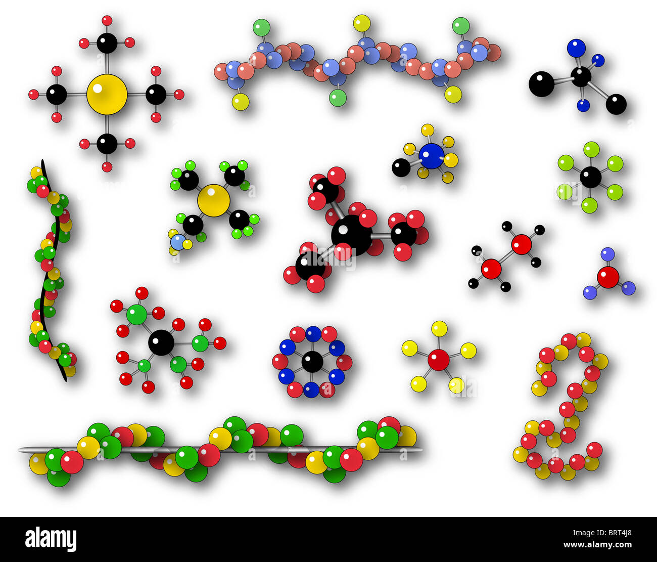 Selection of generic molecules and atomic structures Stock Photo - Alamy