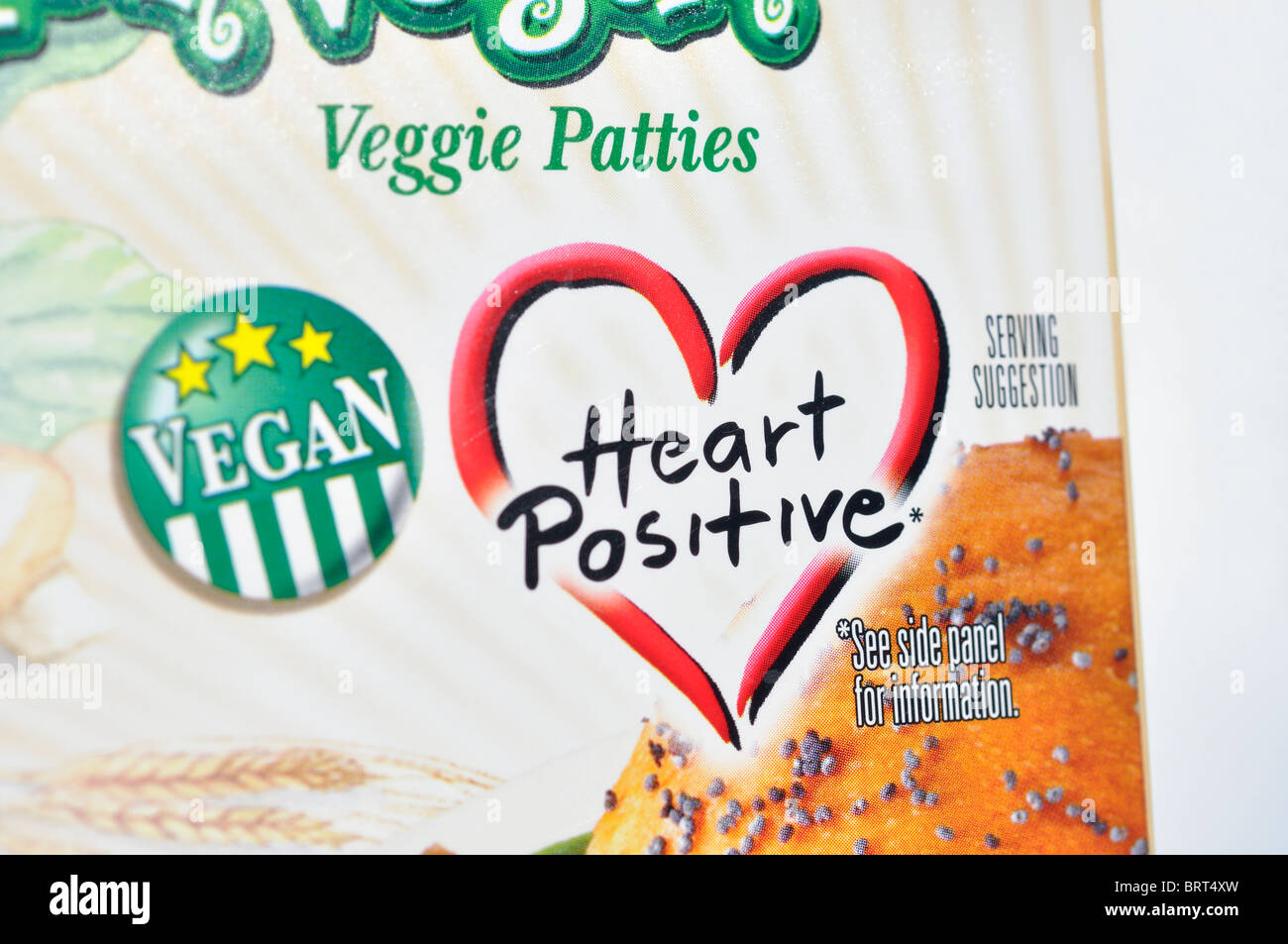 Vegan/vegetarian meatless burgers package Stock Photo - Alamy