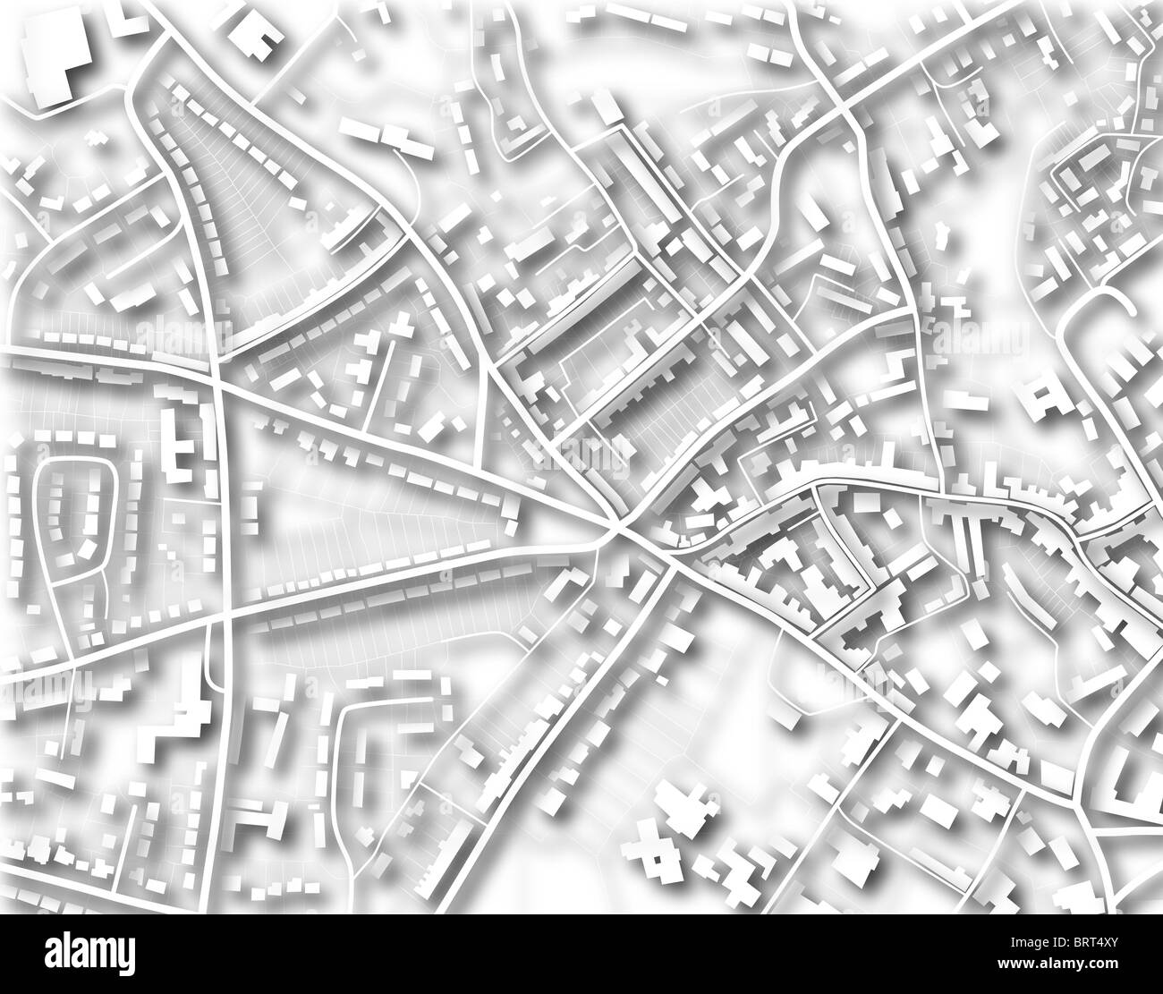 Illustration street map without names hi-res stock photography and ...