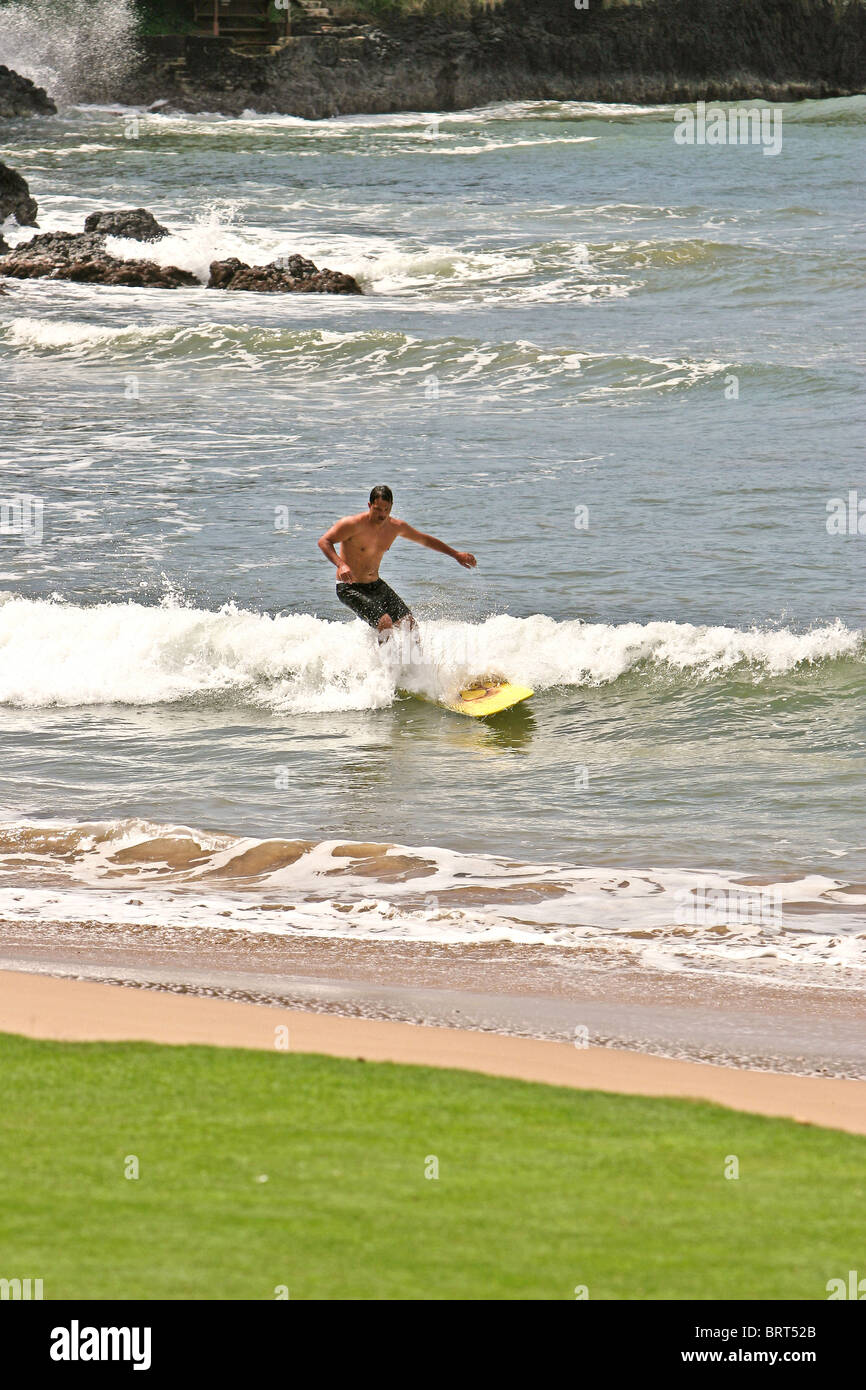 Surfer Hawaiian Islands Stock Photo - Alamy