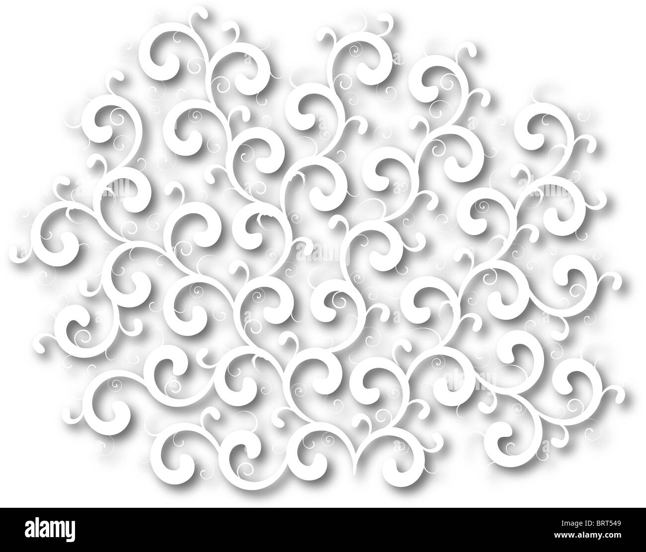 Abstract design of a curly tree form Stock Photo - Alamy