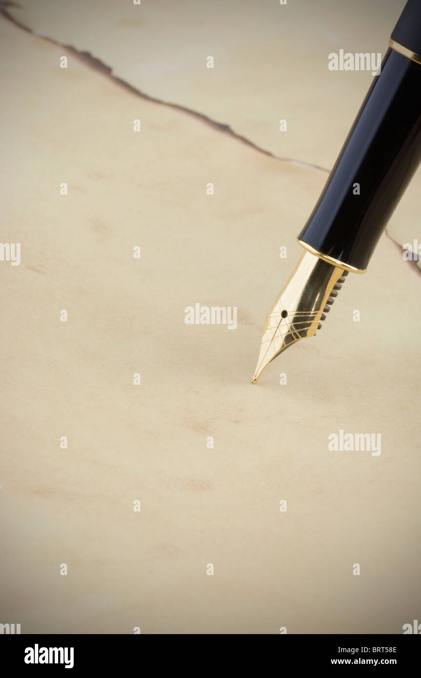 Gold ink paper hi-res stock photography and images - Alamy