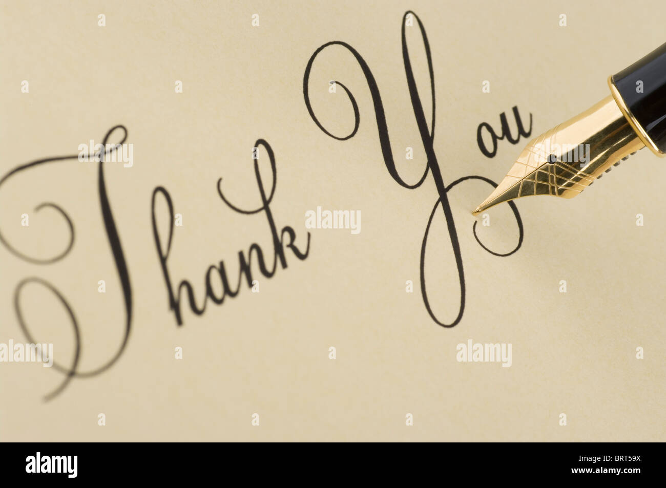 Fountain Pen Ink Thank You High Resolution Stock Photography and Images ...