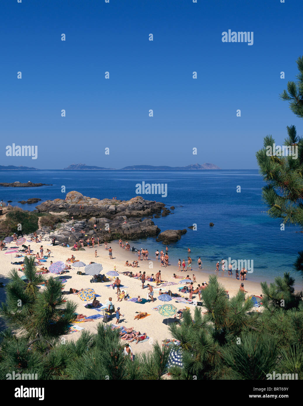 Beach at Vigo, Galicia, Spain Stock Photo - Alamy