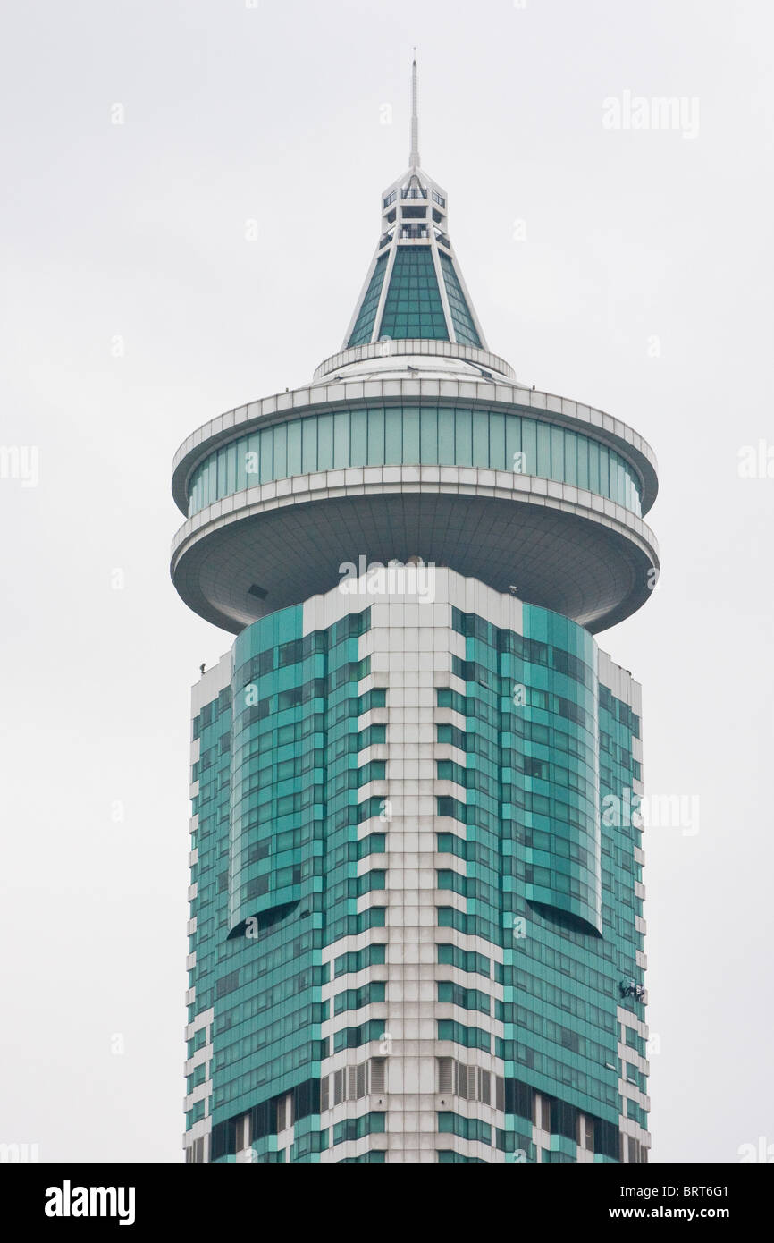 Round top of skyscraper in Shanghai China Stock Photo - Alamy