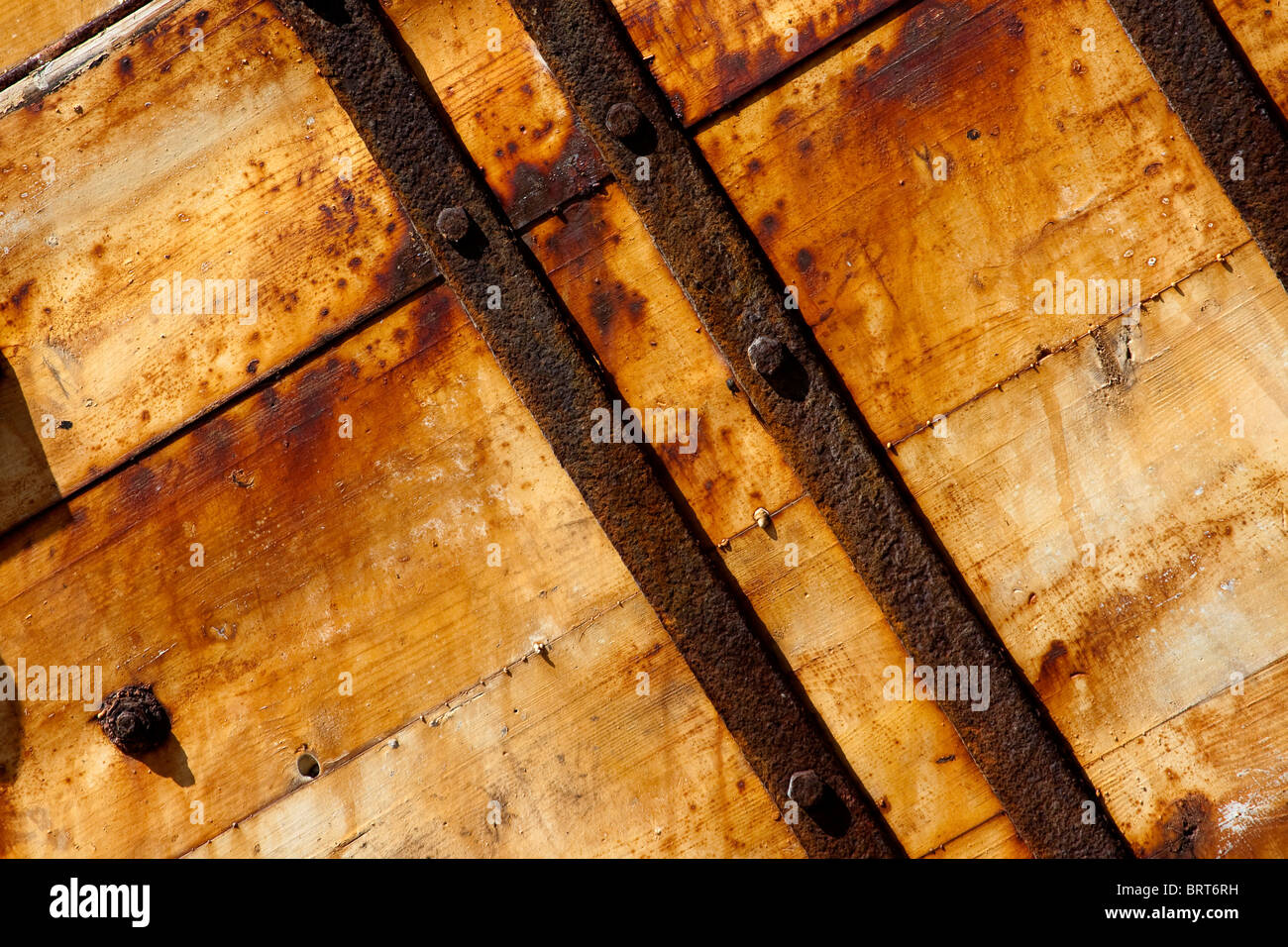Rust texture on boat hull Stock Photo - Alamy