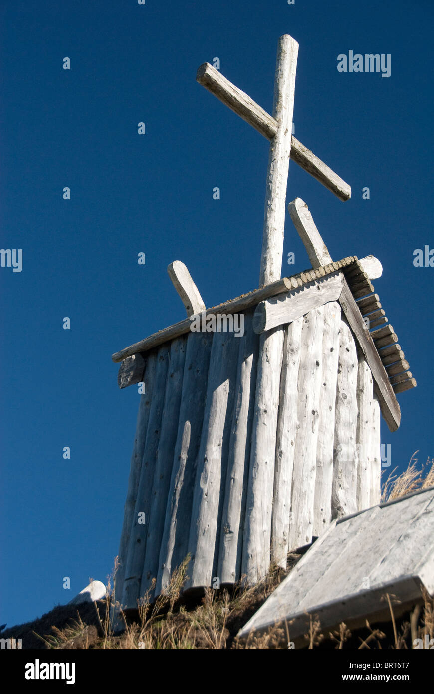 Canada, Newfoundland and Labrador, L'Anse Aux Meadows. Norstead Viking ...