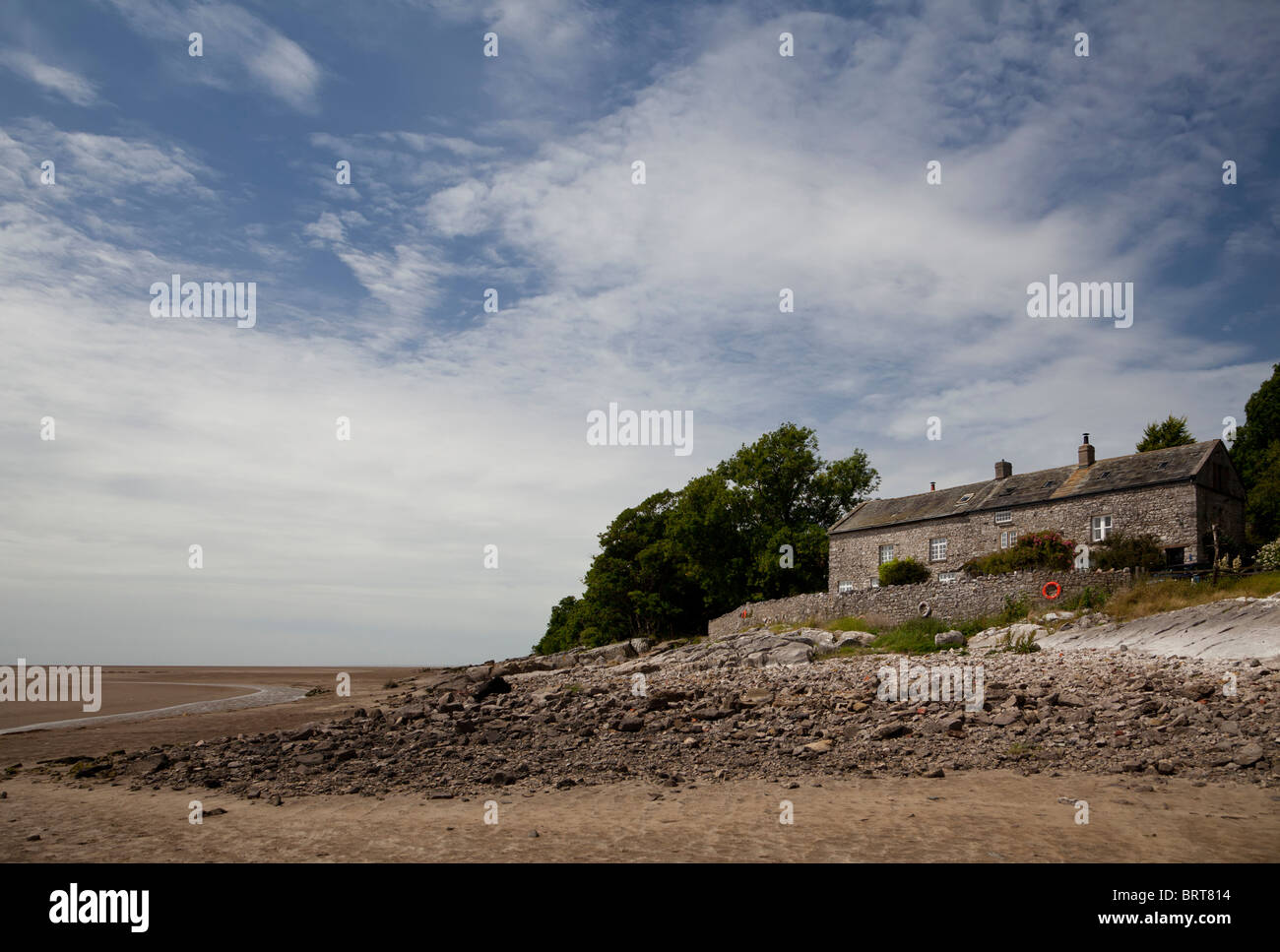 Coastline at Jenny Brown's point, Silverdale in Lancashire Stock Photo ...