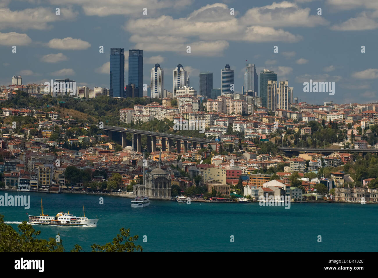 Bosphorus and modern buildings of istanbul,Turkey Stock Photo - Alamy