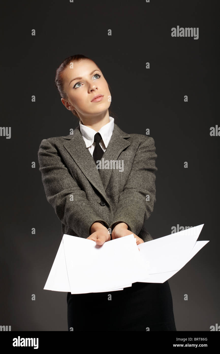 Office information paper document hi-res stock photography and images ...