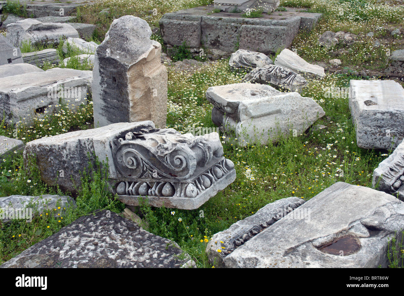Ruins of the Red Hall or Temple of Serapis a former Christian Church in ...