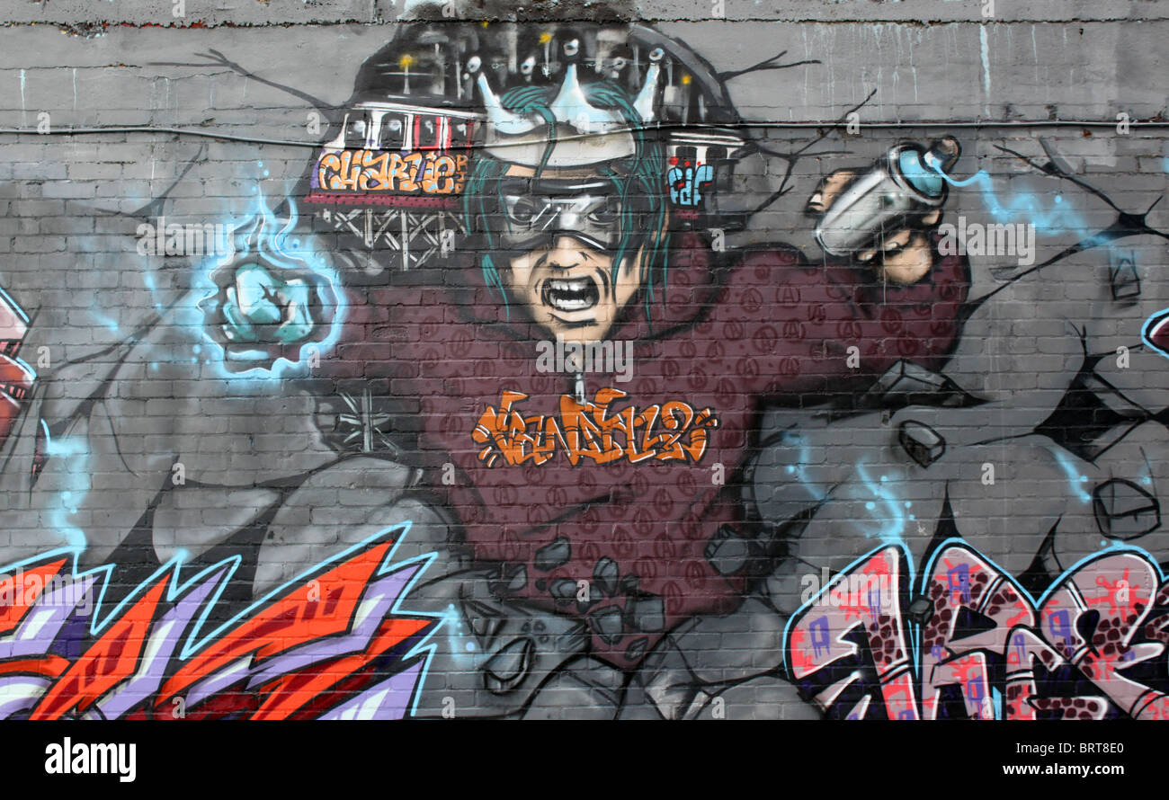 Graffiti, art work, inspiration and transformation of plain walls on ...