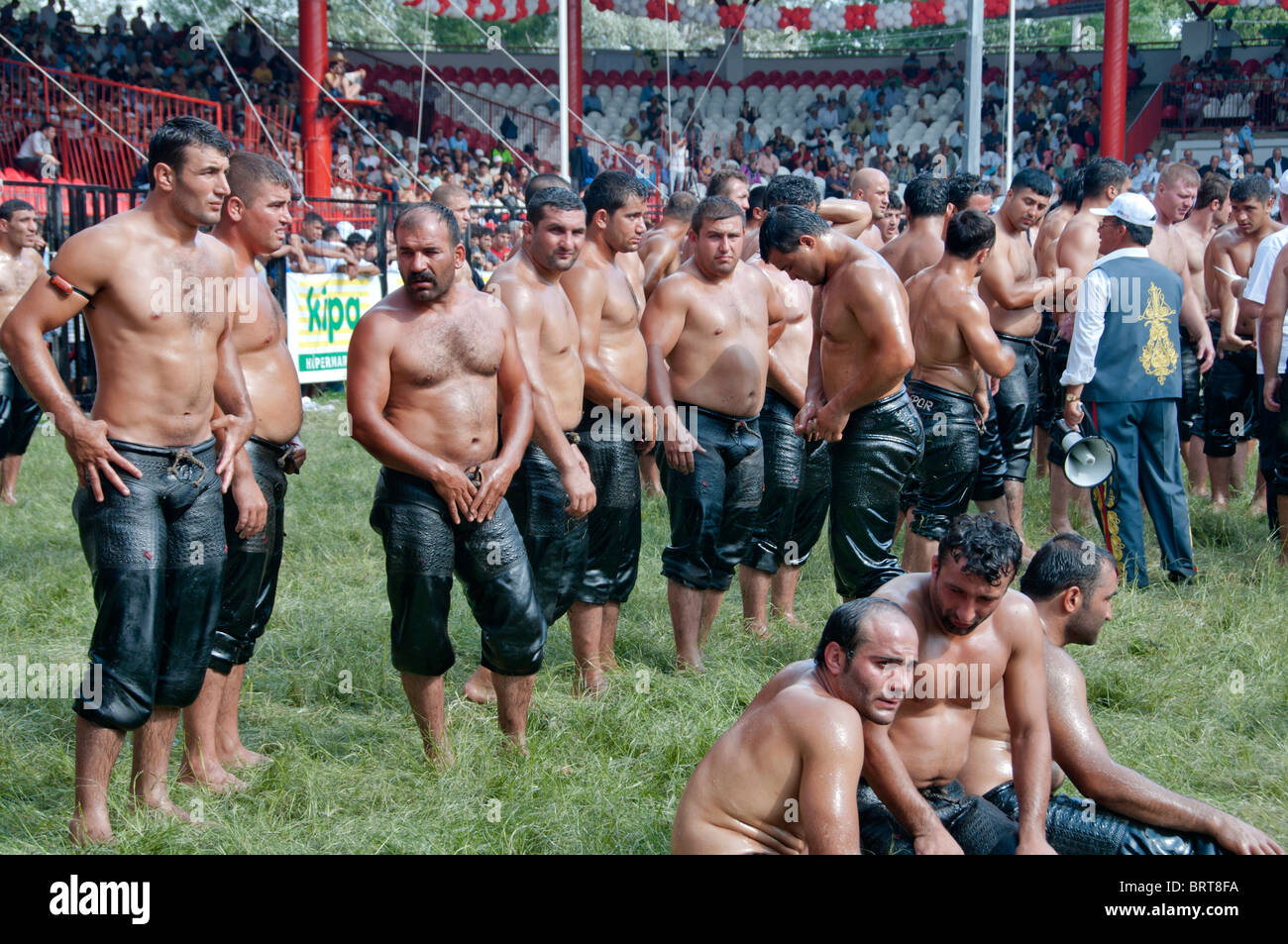 Oil Wrestling (Yagli Gures) At Kirkpinar Tournament Held Annually Since ...