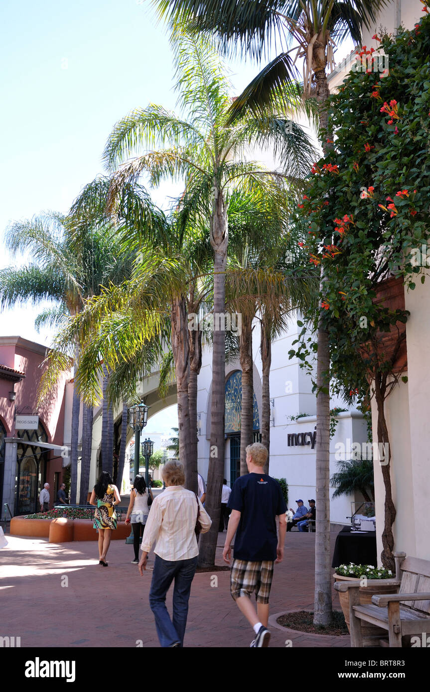 Street with shops, Santa Barbara, California, USA Stock Photo - Alamy
