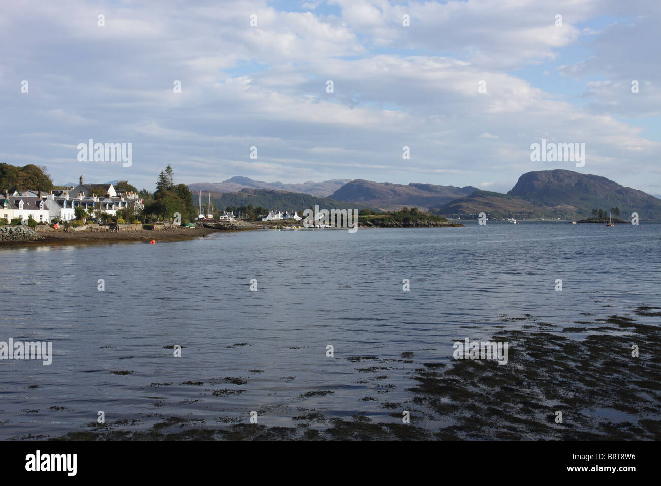 Plockton and Loch Carron Scotland October 2010 Stock Photo - Alamy