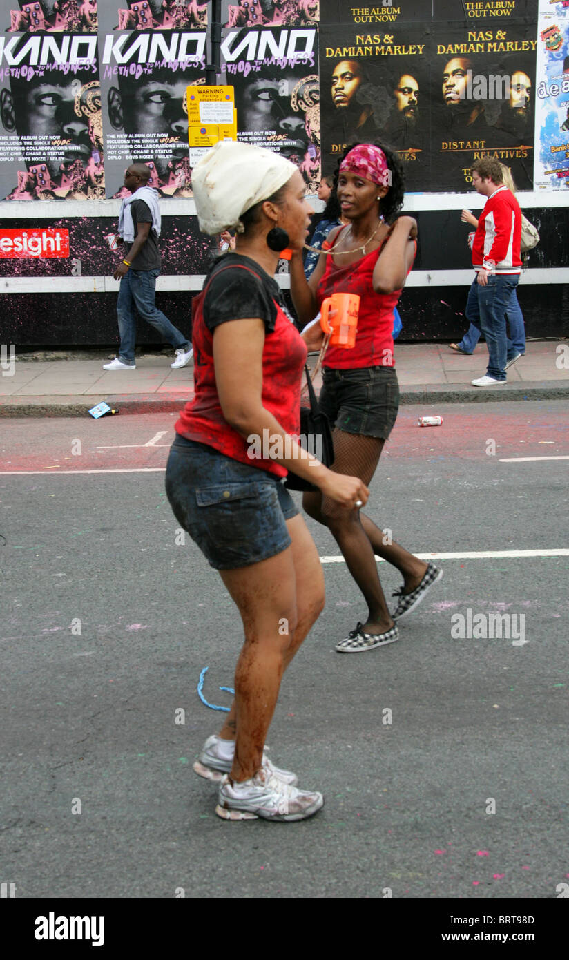 Revelers at the Notting Hill Carnival 2010 Stock Photo - Alamy