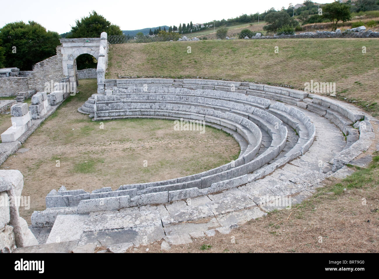 amphitheater sanctuary Pietrabbondante molise archaeological archeology ...