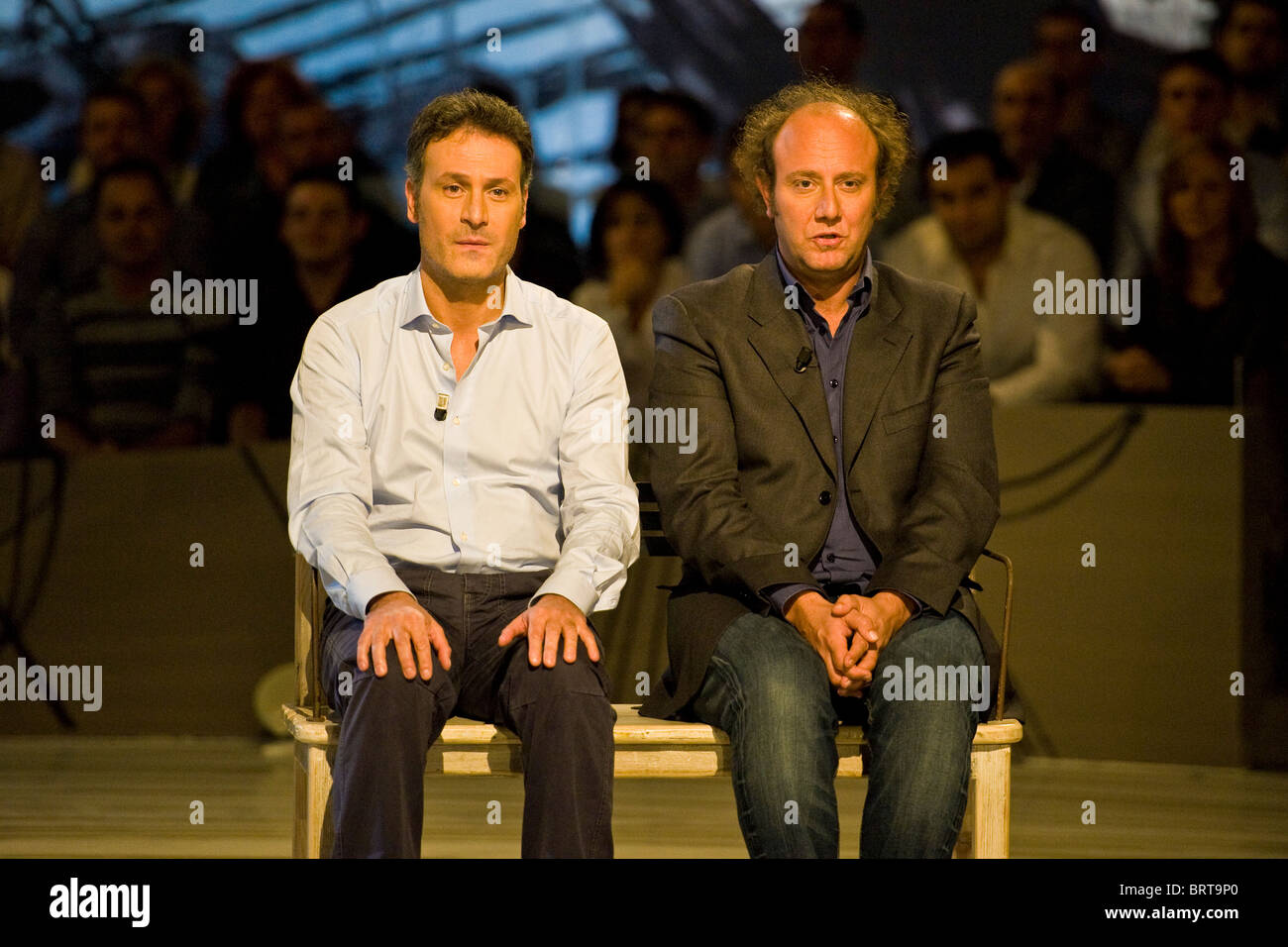 Alex e Franz, La7 television, Milan, Italy Stock Photo - Alamy