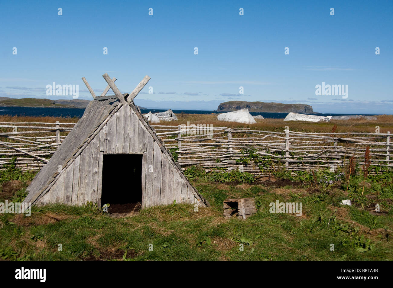 Canada, Newfoundland and Labrador, L'Anse Aux Meadows. Norstead Viking ...