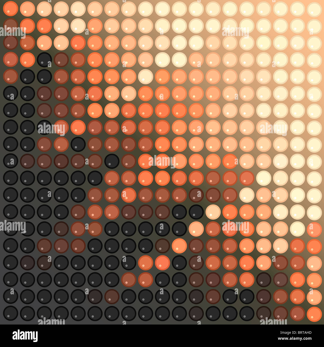Illustrated abstract background of brown dots Stock Photo - Alamy