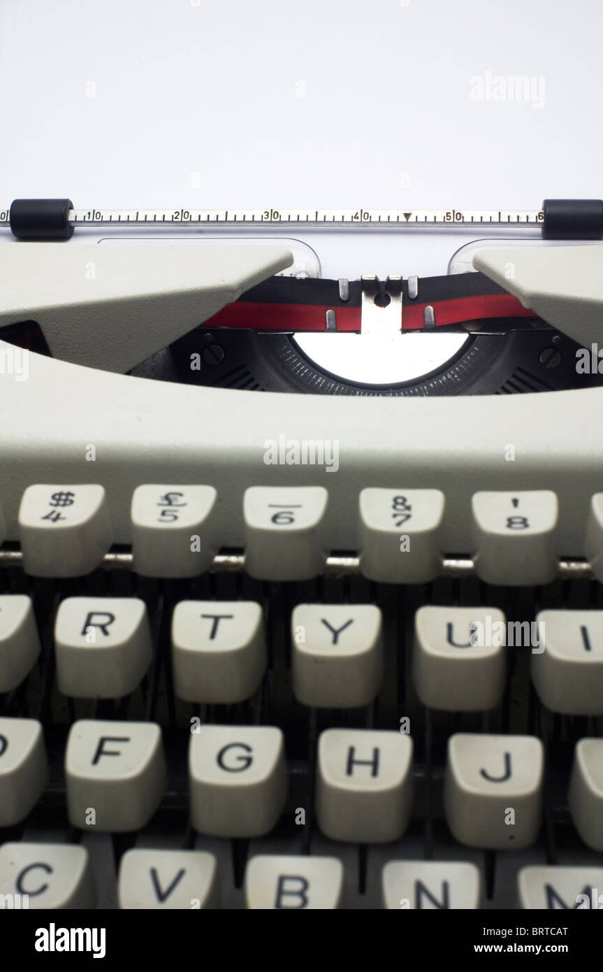 a close up of typewriter, deep field of depth Stock Photo - Alamy