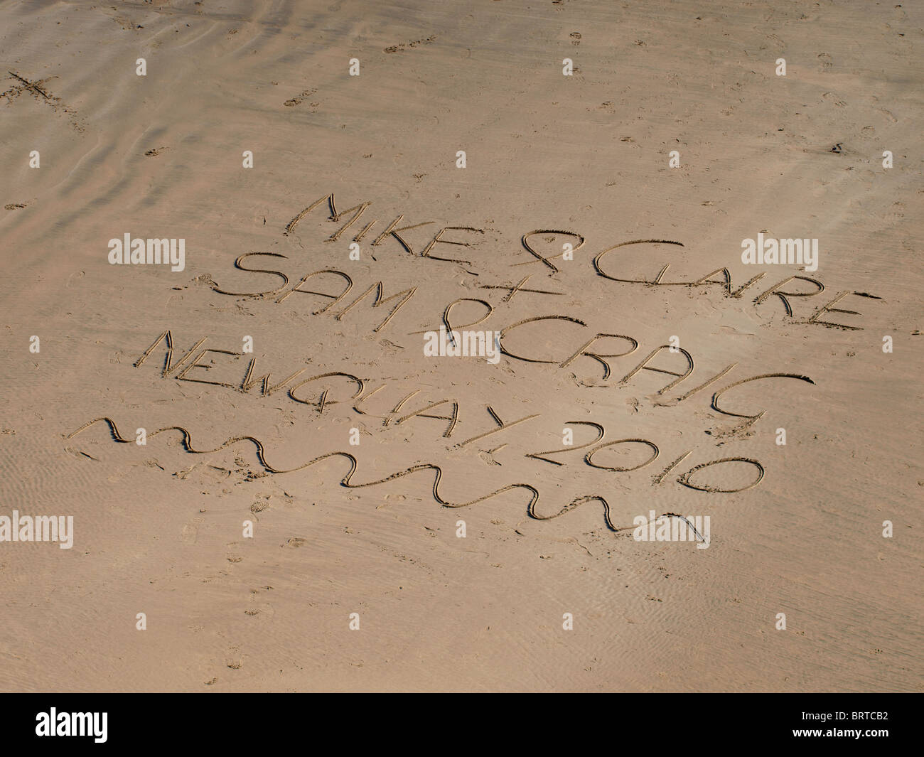 Names on sand hi-res stock photography and images - Alamy