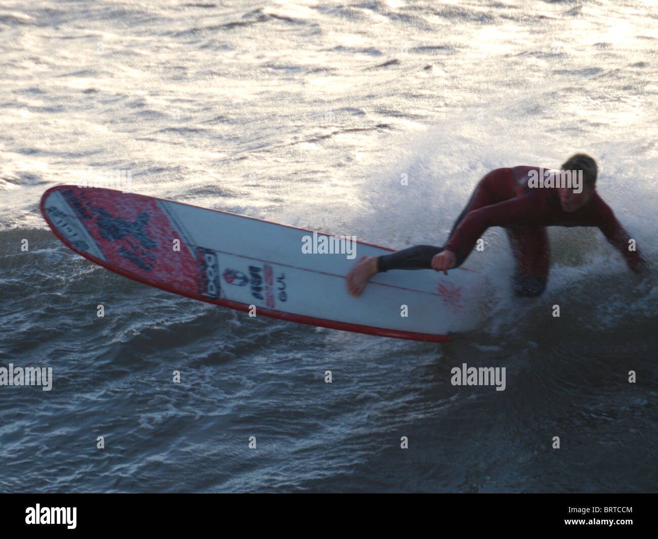 Long boarder, Cornwall, UK Stock Photo - Alamy