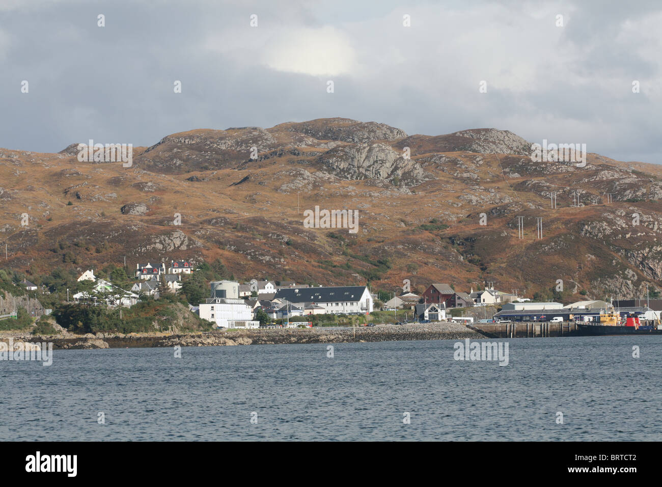 coastal village of Kyle of Lochalsh Scotland October 2010 Stock Photo ...