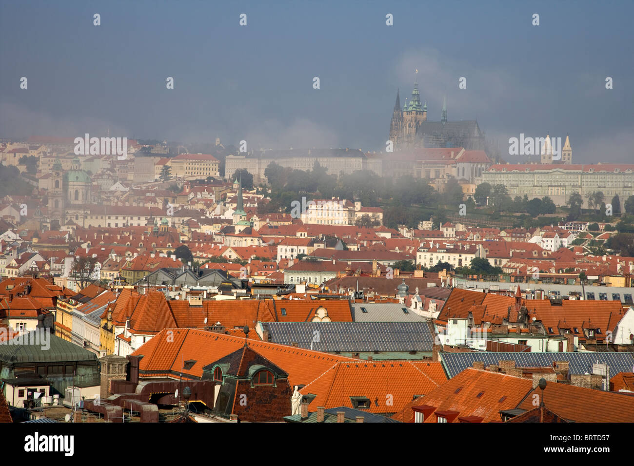 Prague roof tops overview hi-res stock photography and images - Alamy