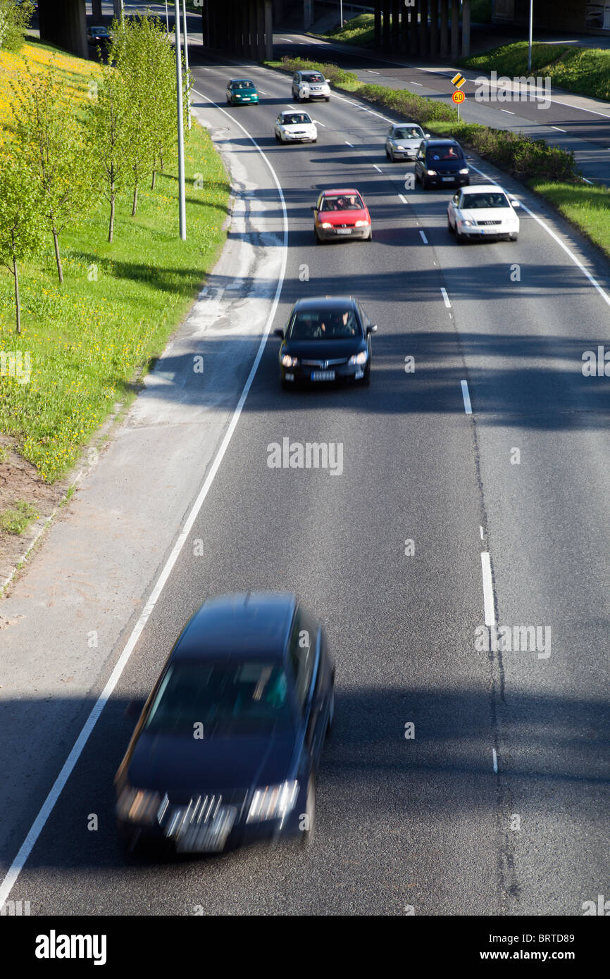 Traffic on Finnish city roads , Finland Stock Photo - Alamy