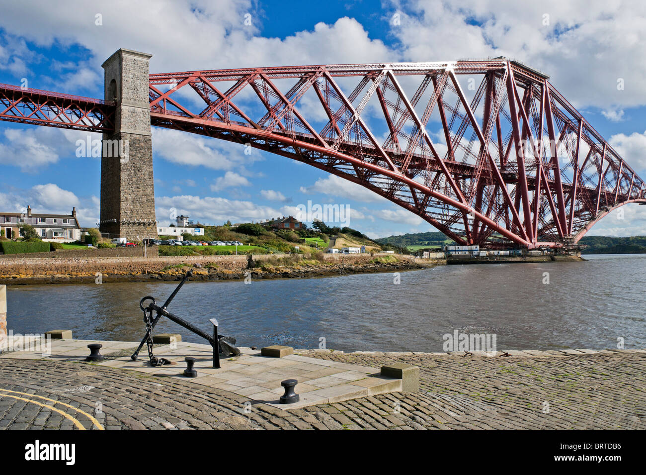 The famous Forth Rail Bridge linking North Queensferry with Queensferry ...