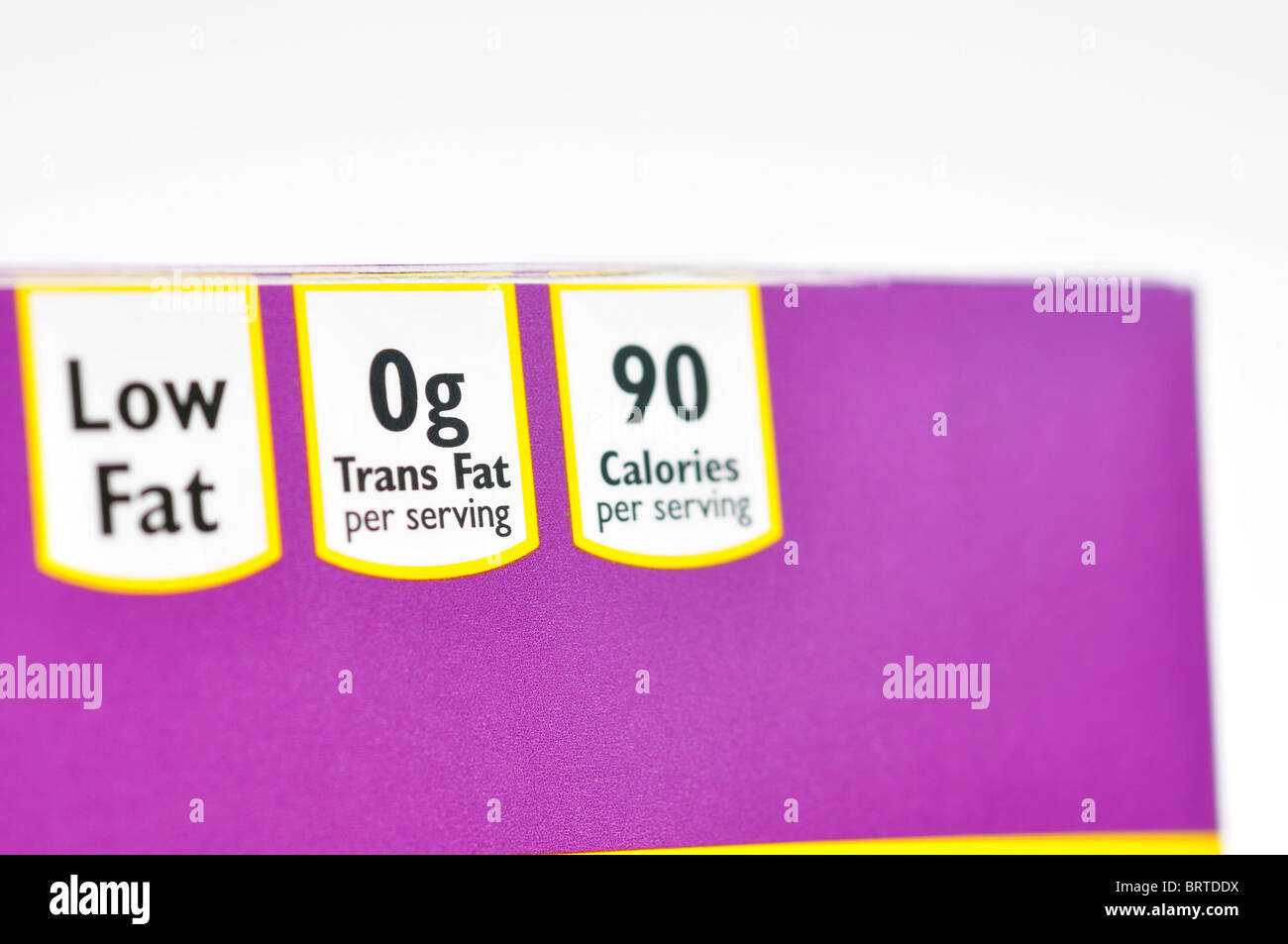 Low fat label hi-res stock photography and images - Alamy