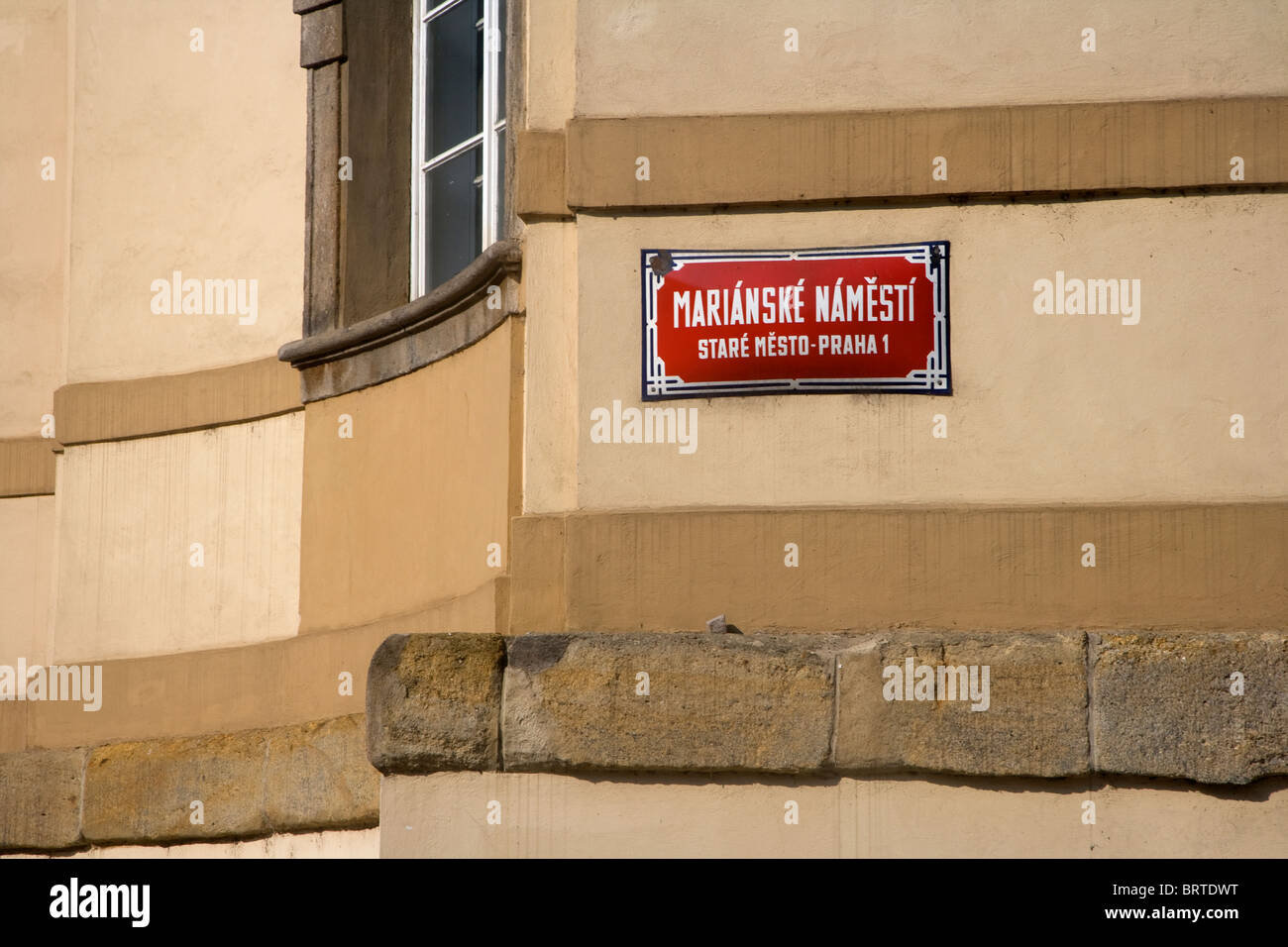 Street sign Prague Stock Photo - Alamy