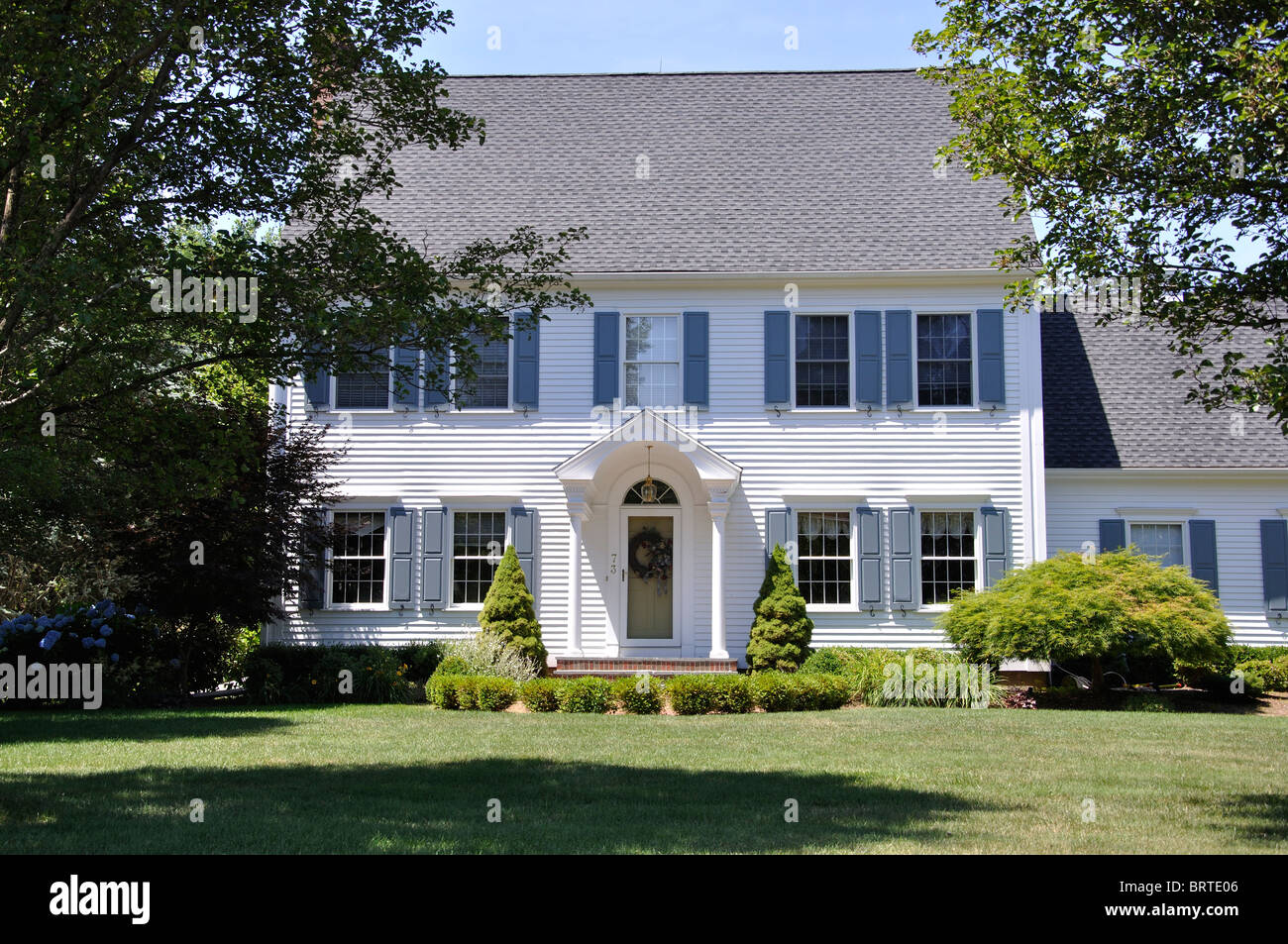 New England house, Connecticut, USA Stock Photo - Alamy