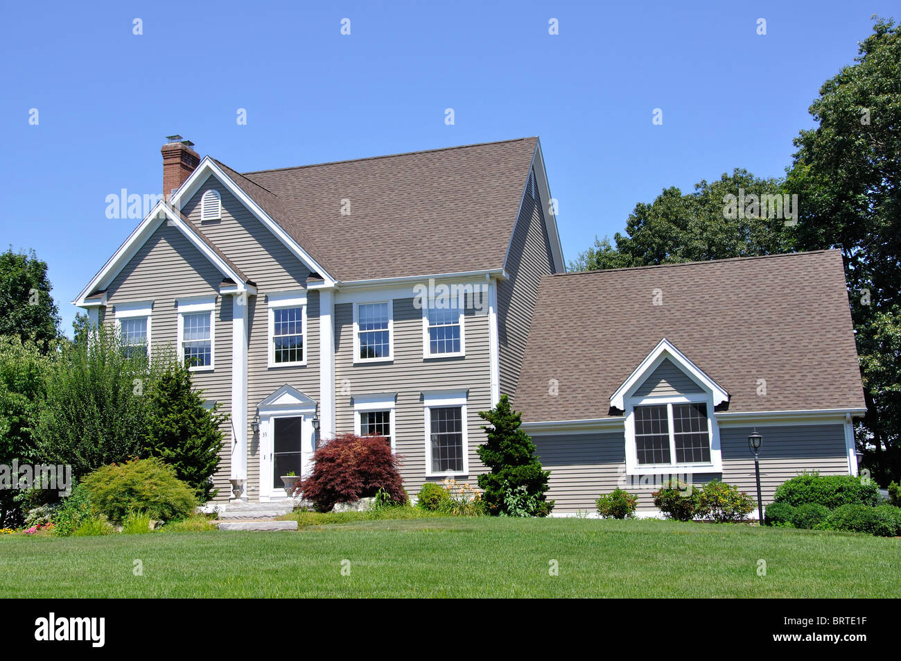 New England house, Connecticut, USA Stock Photo - Alamy