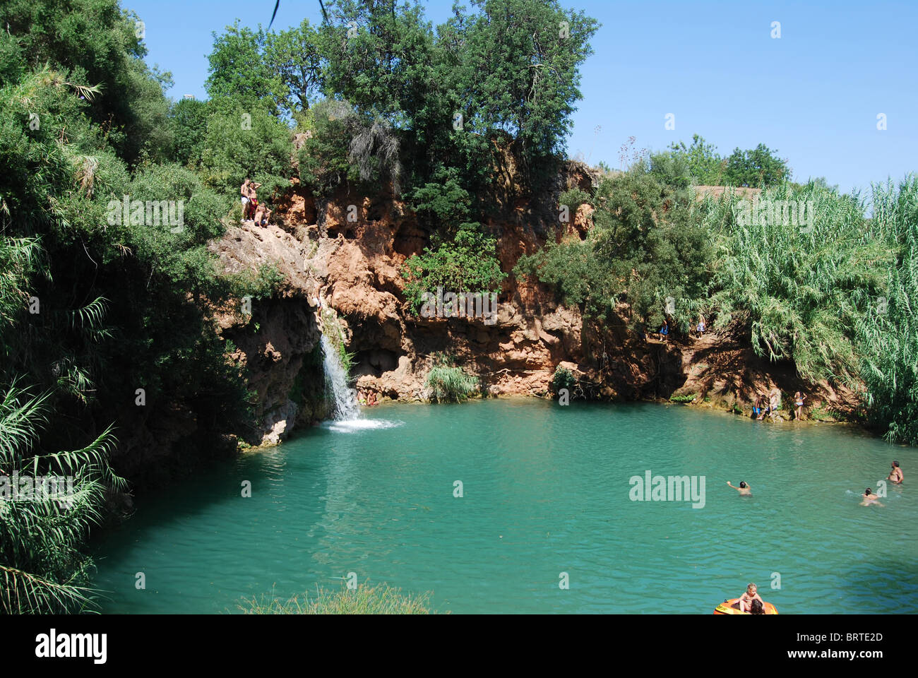 Pego Do Inferno Waterfall Tavira Algarve Stock Photo - Alamy